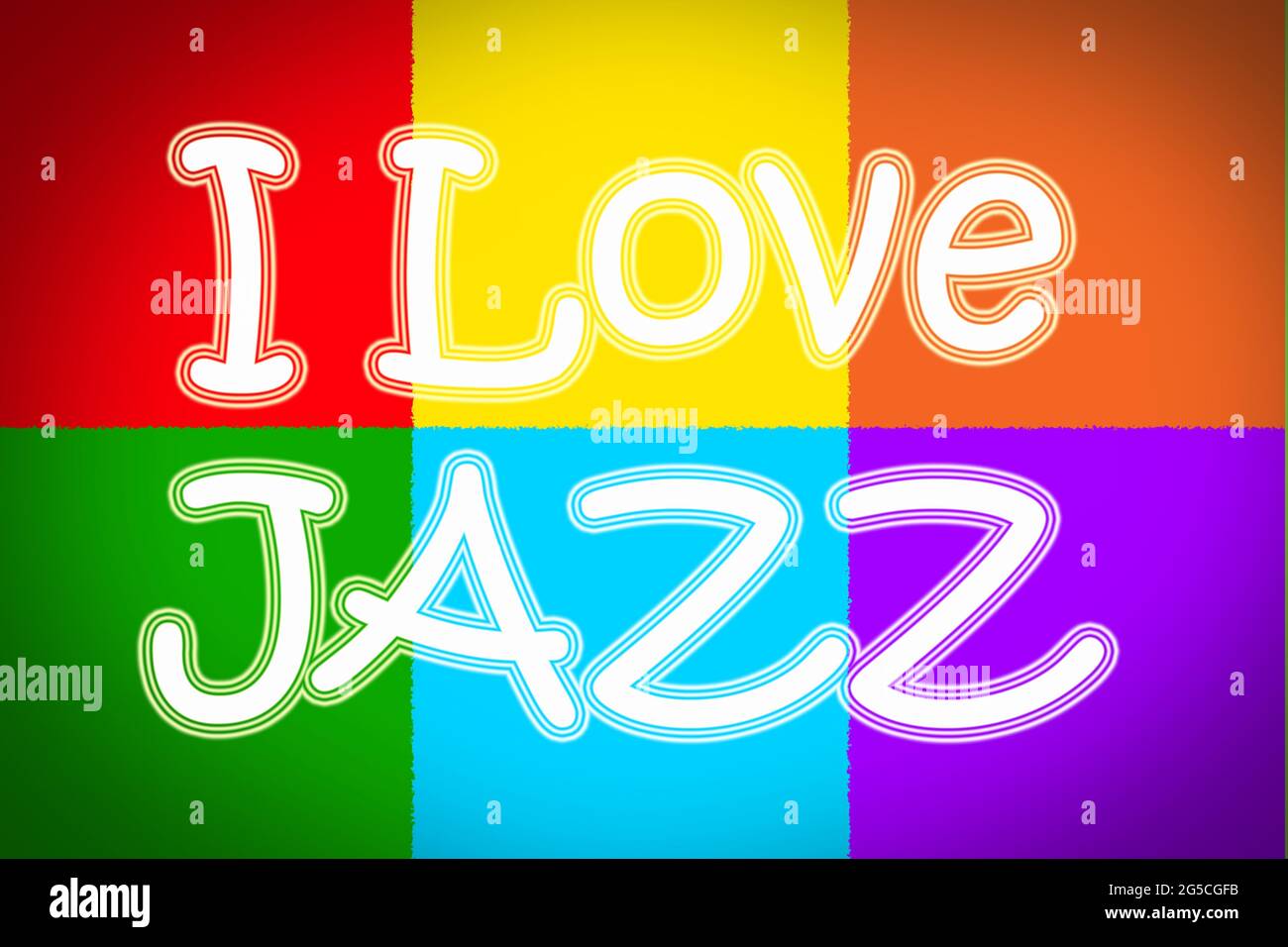 I Love Jazz Concept text Stock Photo - Alamy
