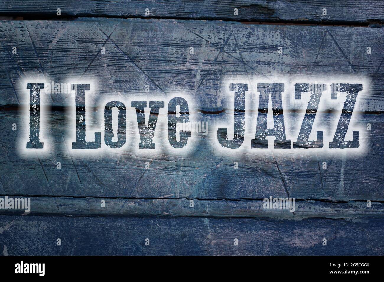 I Love Jazz Concept text Stock Photo - Alamy