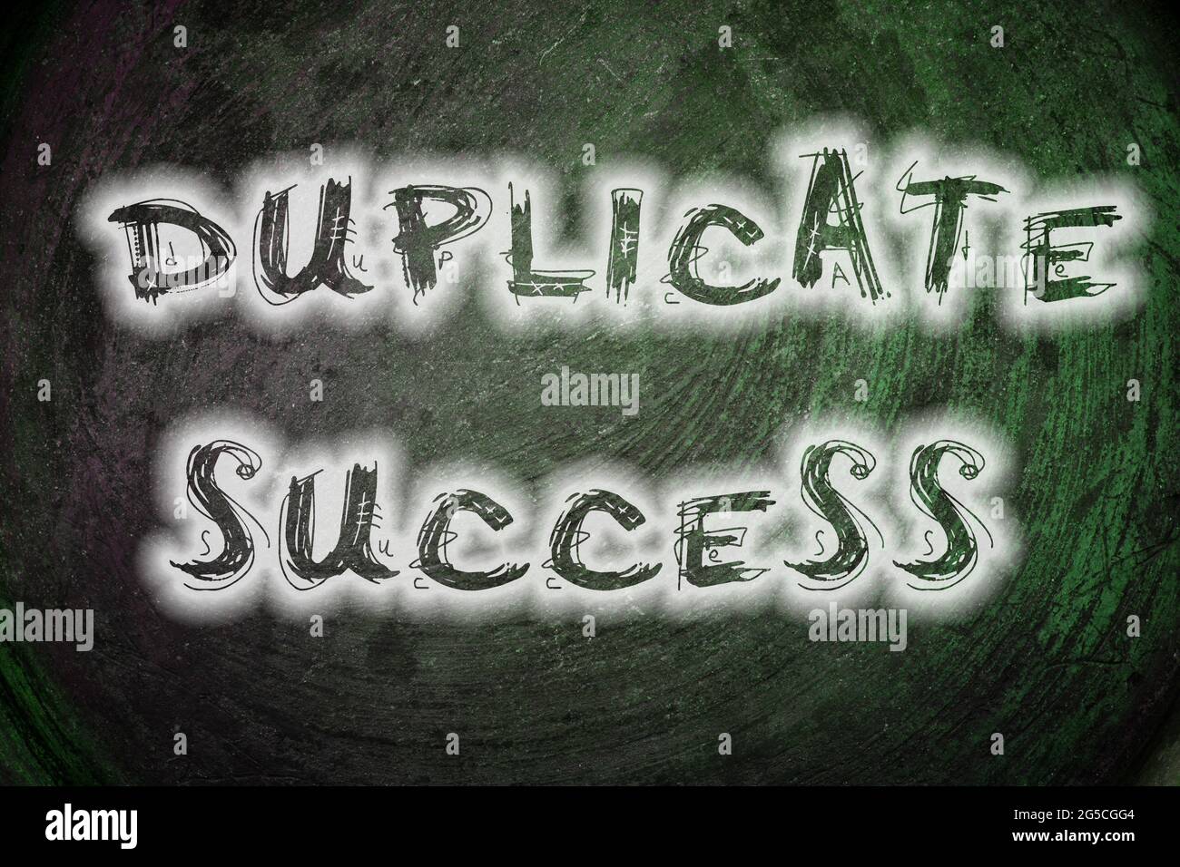 Duplicate Success Concept text Stock Photo - Alamy