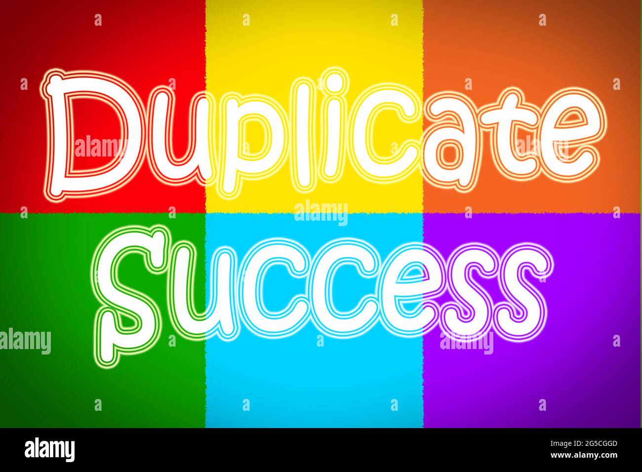 Duplicate Success Concept text Stock Photo - Alamy