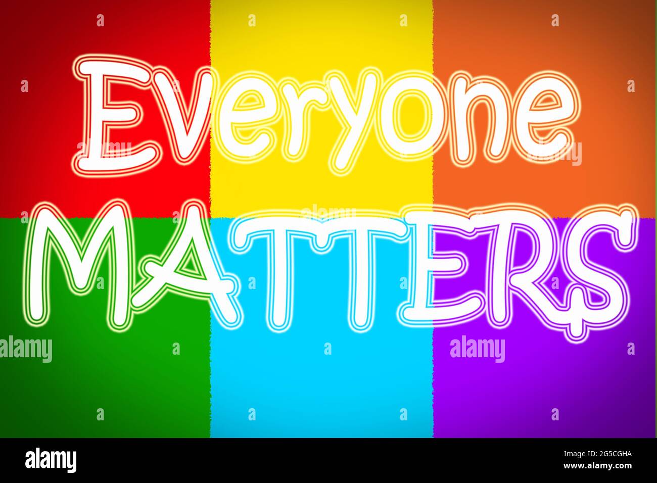 Everyone Matters Concept text Stock Photo - Alamy