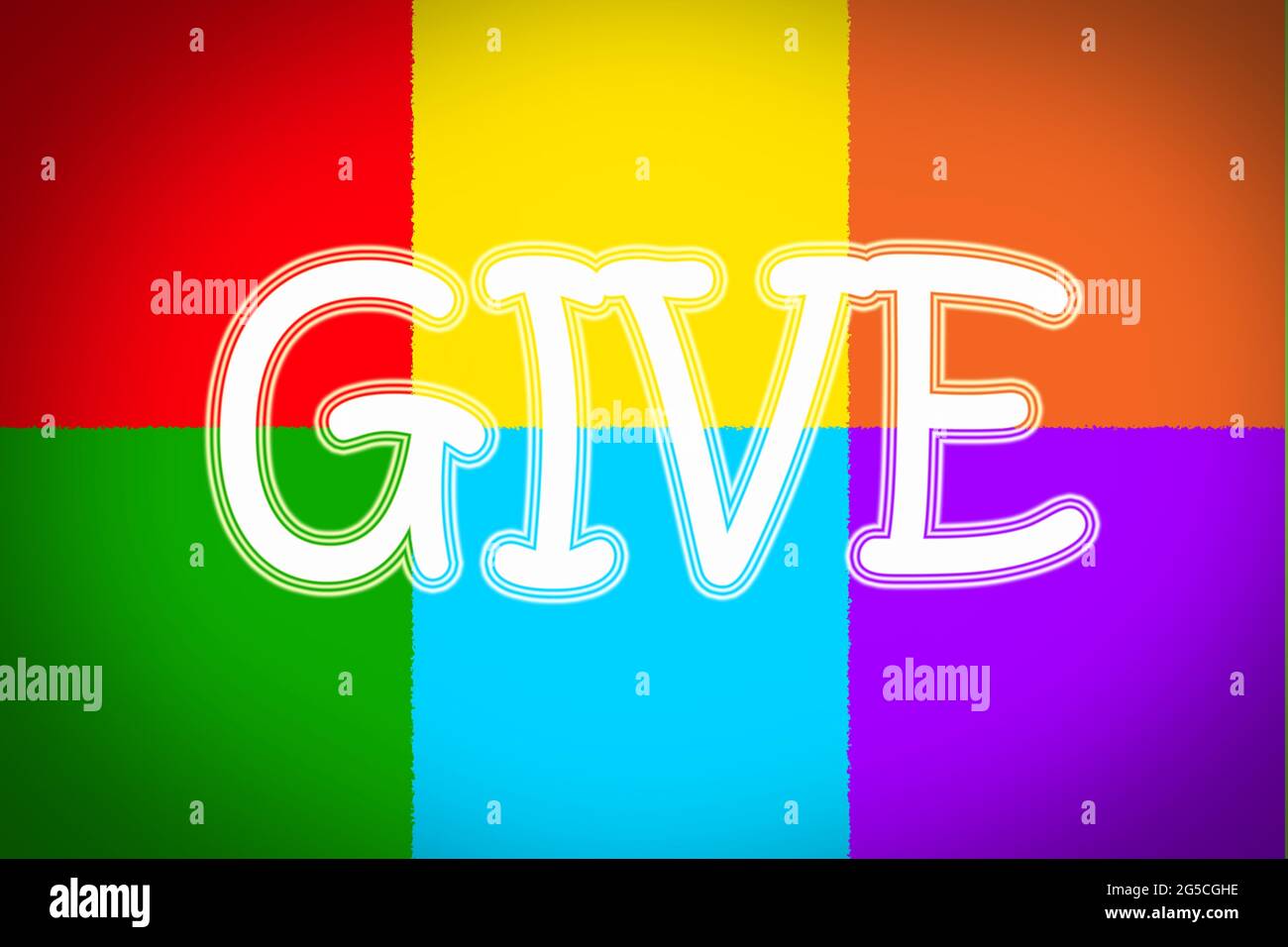 Give Concept text Stock Photo - Alamy