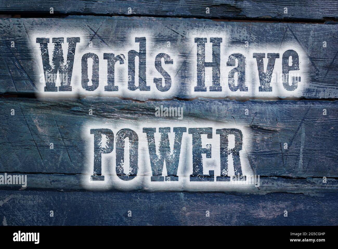 Words Have Power Concept text Stock Photo - Alamy
