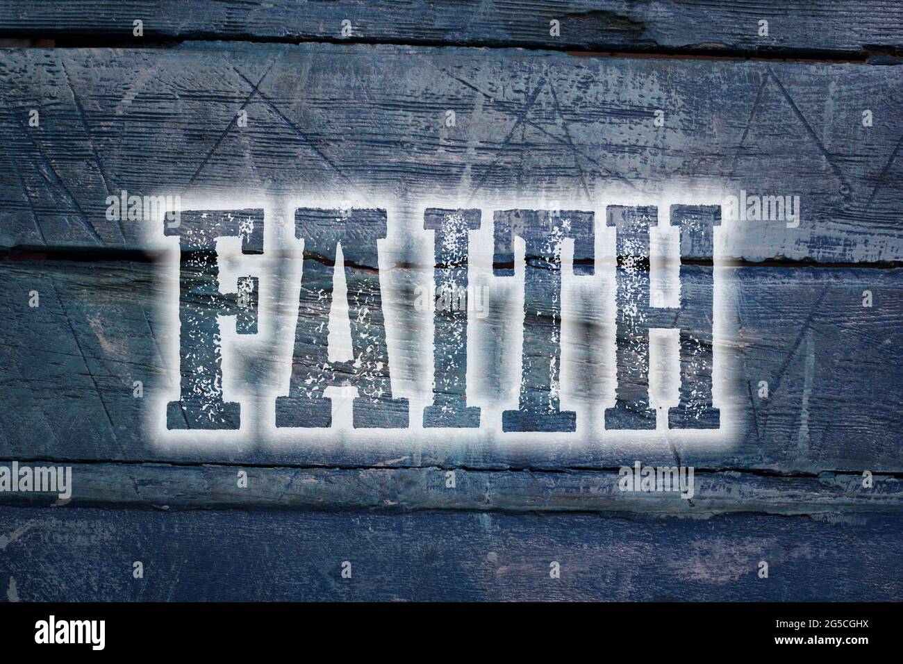 Faith Concept text Stock Photo - Alamy