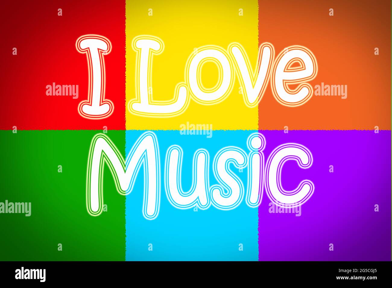 I Love Music Concept text Stock Photo - Alamy