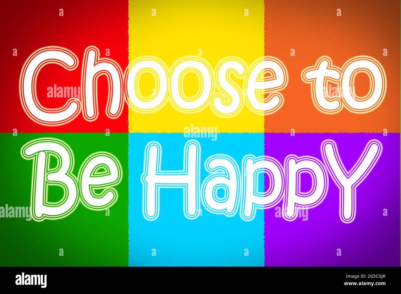 Choose To Be Happy Concept text Stock Photo - Alamy