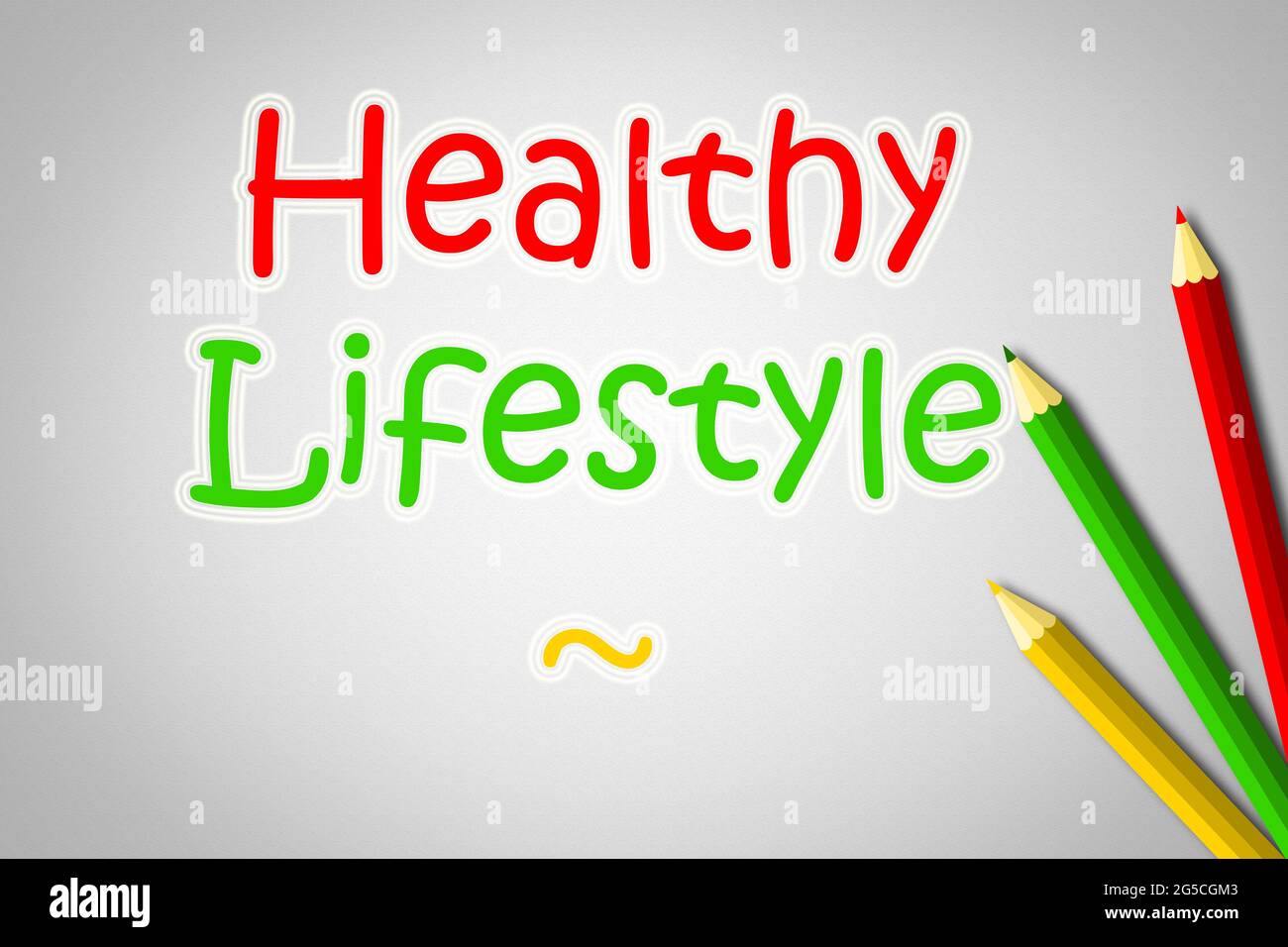 Healthy Lifestyle Concept text on background Stock Photo - Alamy