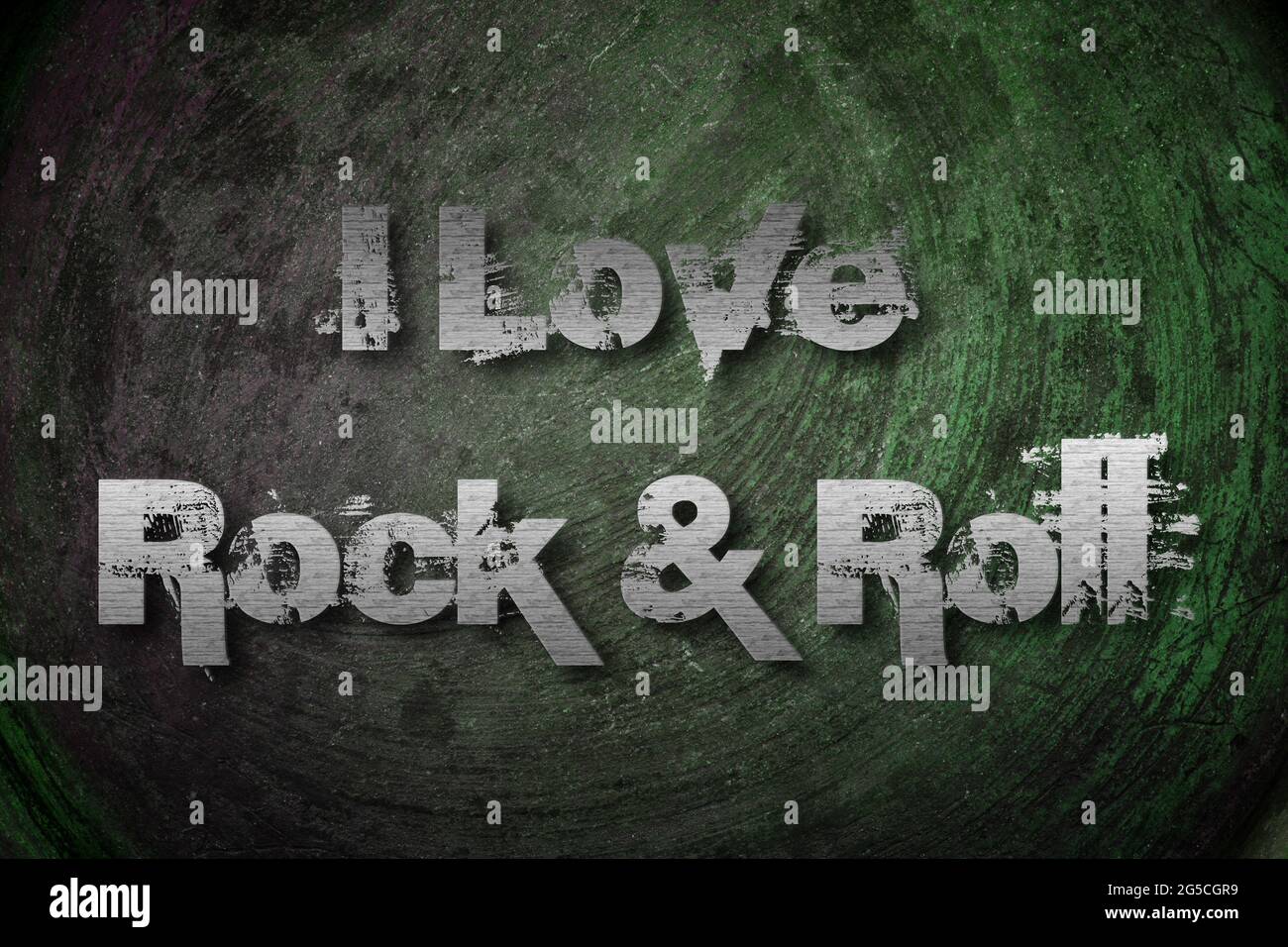 I Love Rock And Roll Concept text on background Stock Photo - Alamy