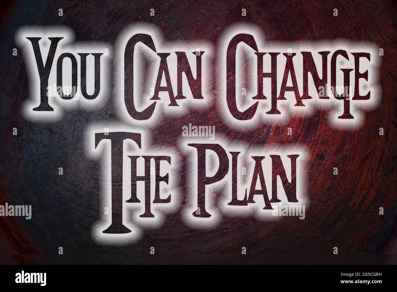 You Can Change The Plan Concept text on background Stock Photo - Alamy