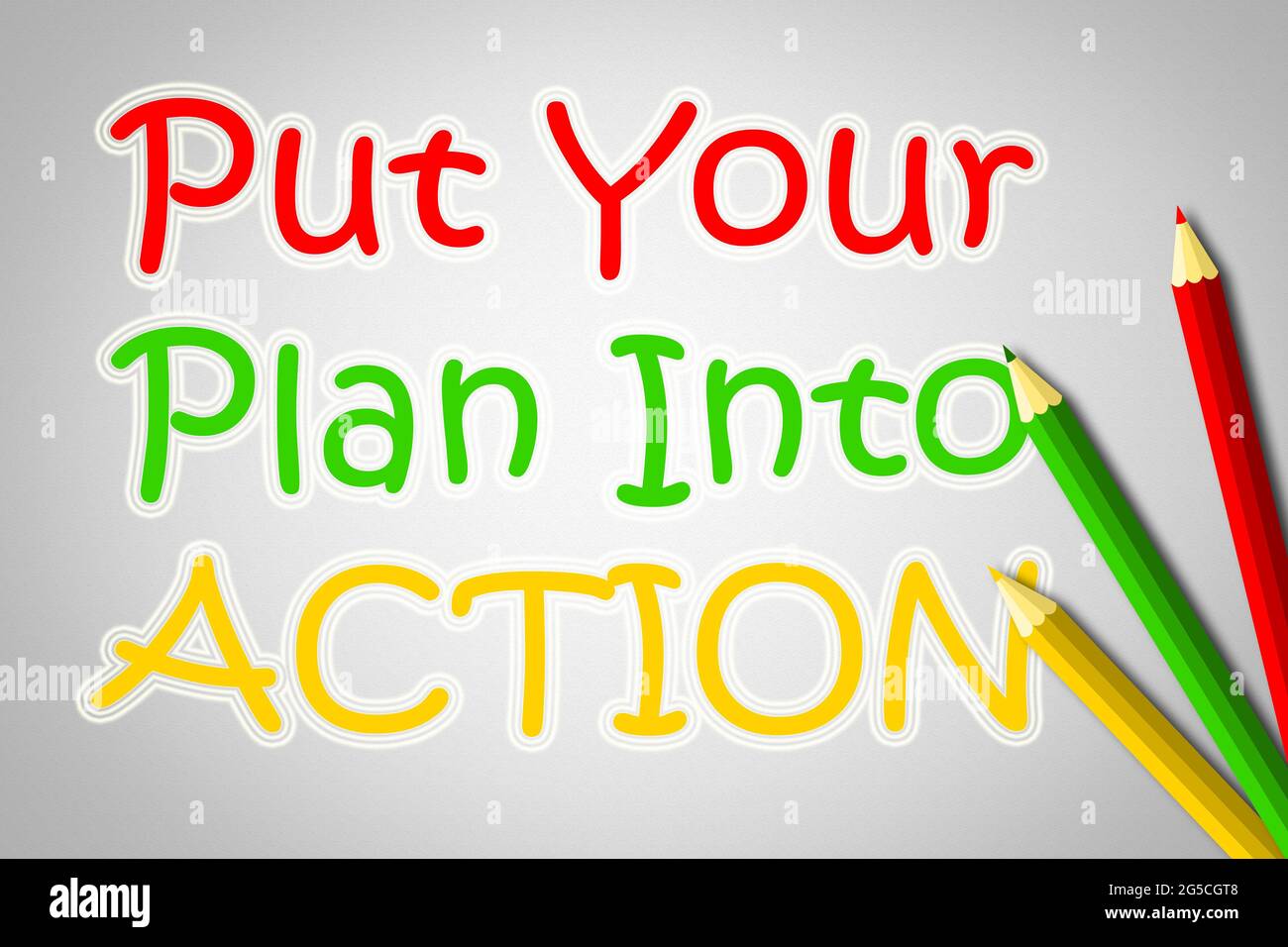 Put Your Plan Into Action Concept text on background Stock Photo - Alamy