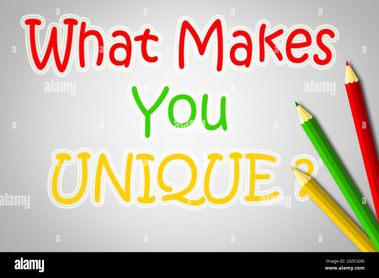 What Makes You Unique Concept text on background Stock Photo - Alamy