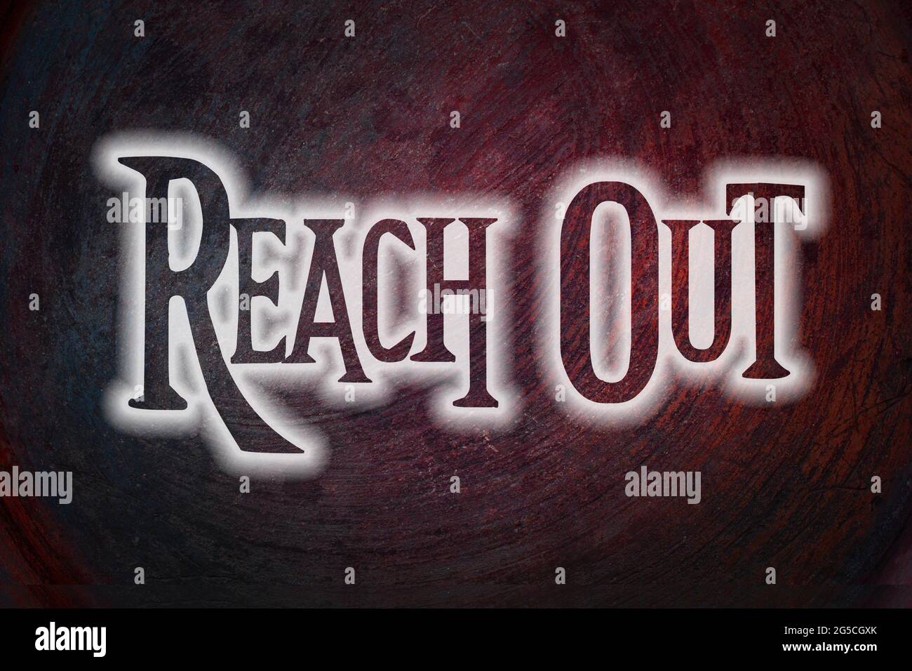 Reach Out Concept text on background Stock Photo - Alamy