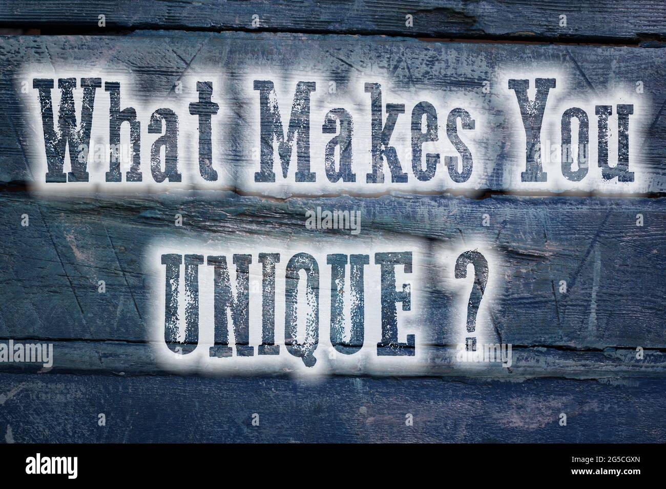 What Makes You Unique Concept text on background Stock Photo - Alamy