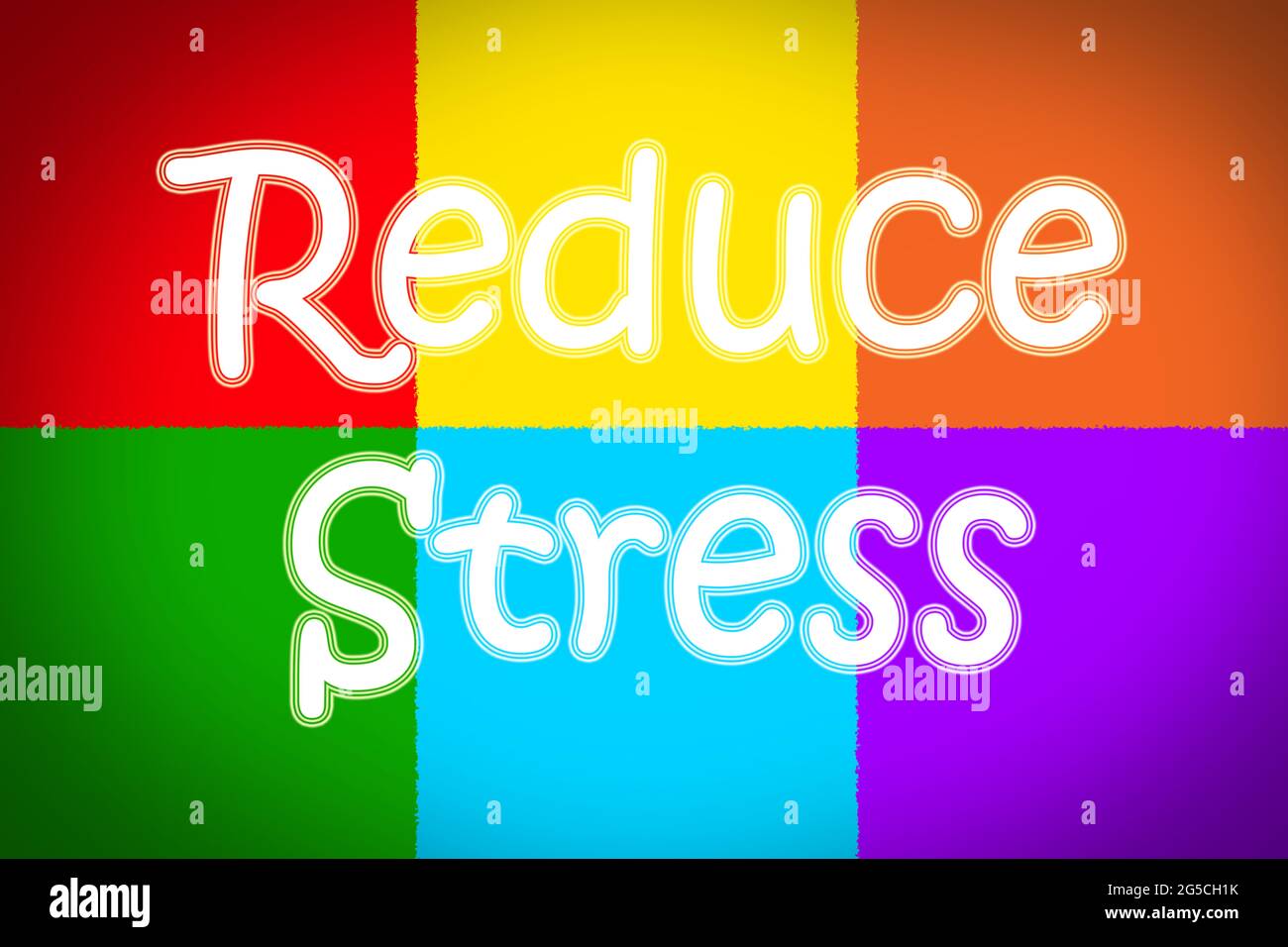 Reduce Stress Concept text on background Stock Photo - Alamy