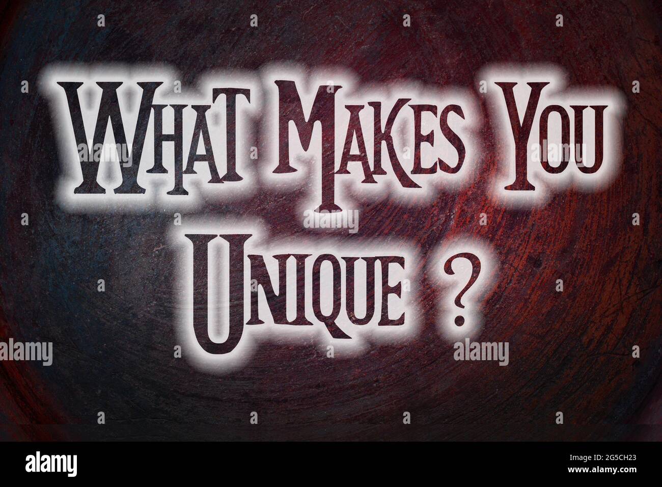 What Makes You Unique Concept text on background Stock Photo - Alamy