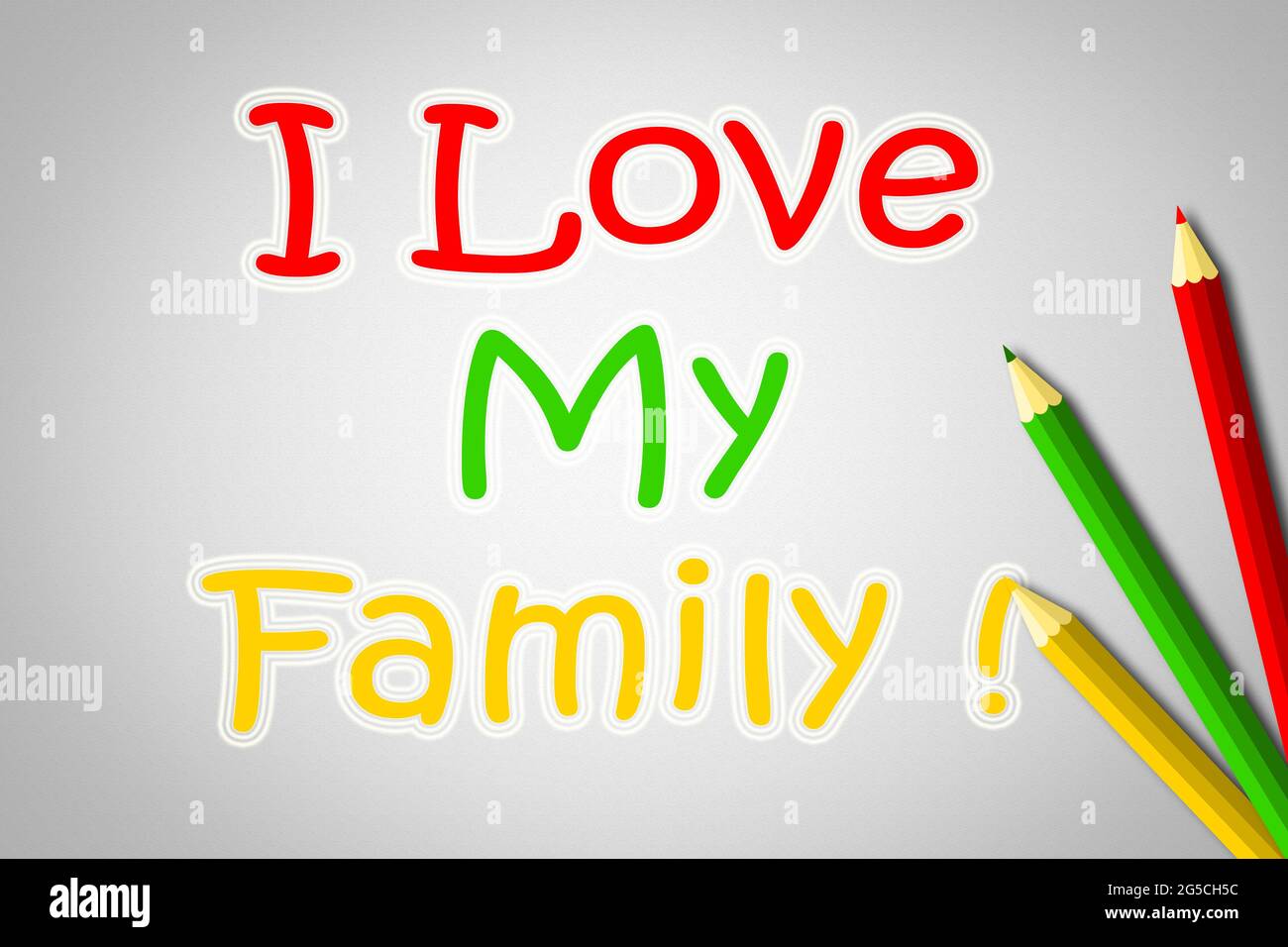 I love my family hi-res stock photography and images - Alamy