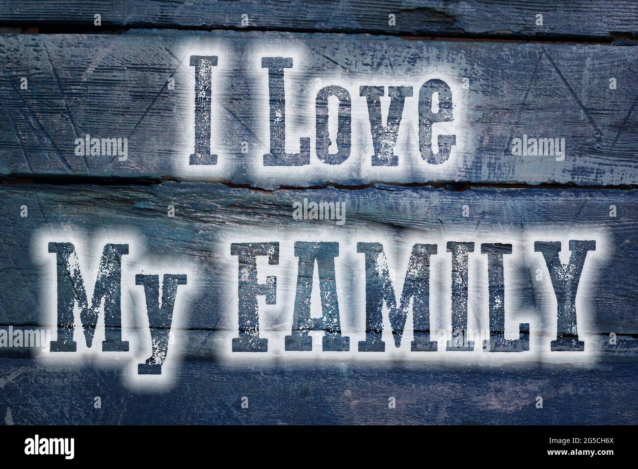 I Love My Family Concept text on background Stock Photo - Alamy