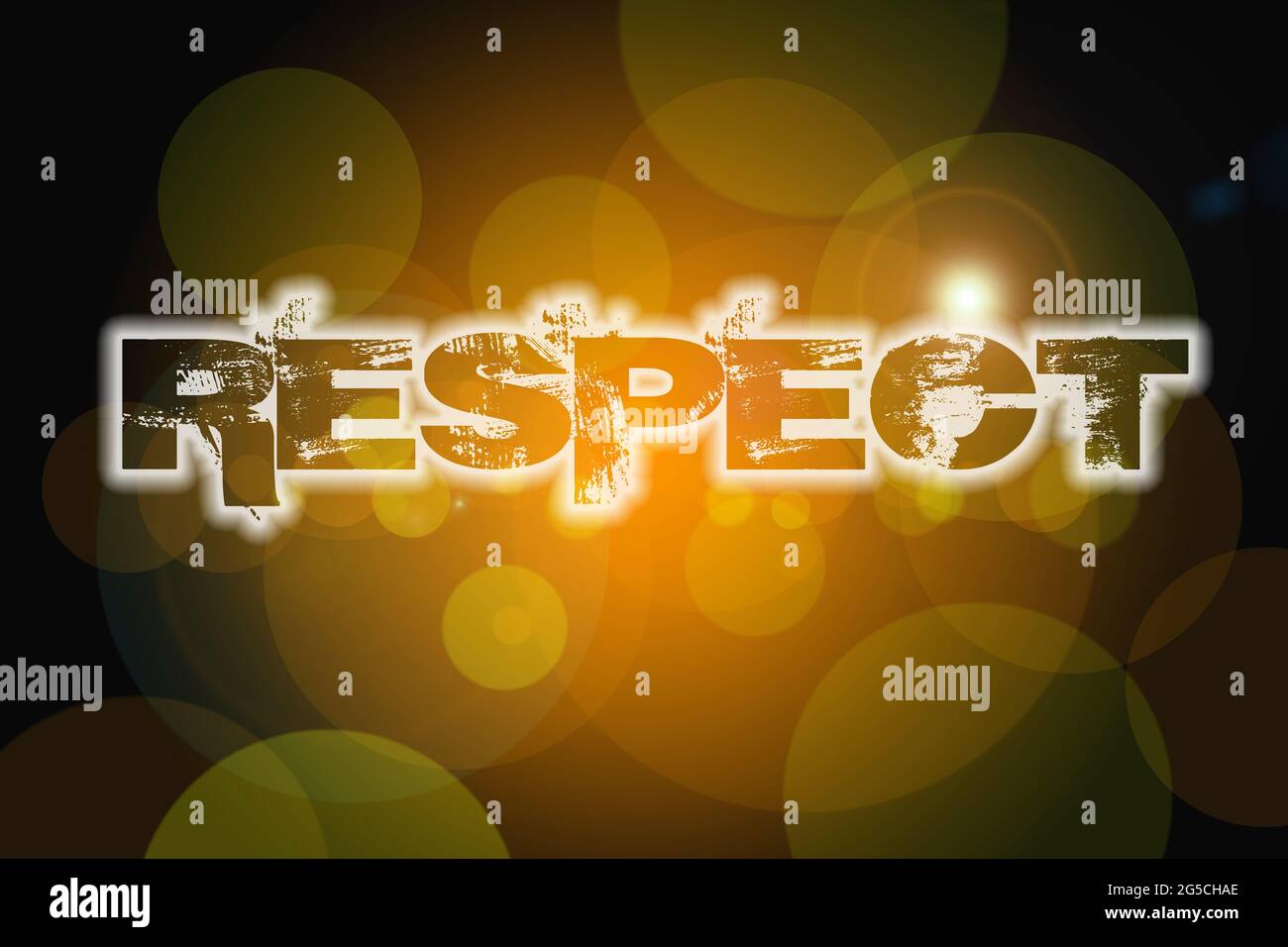 Respect Concept text on background Stock Photo - Alamy