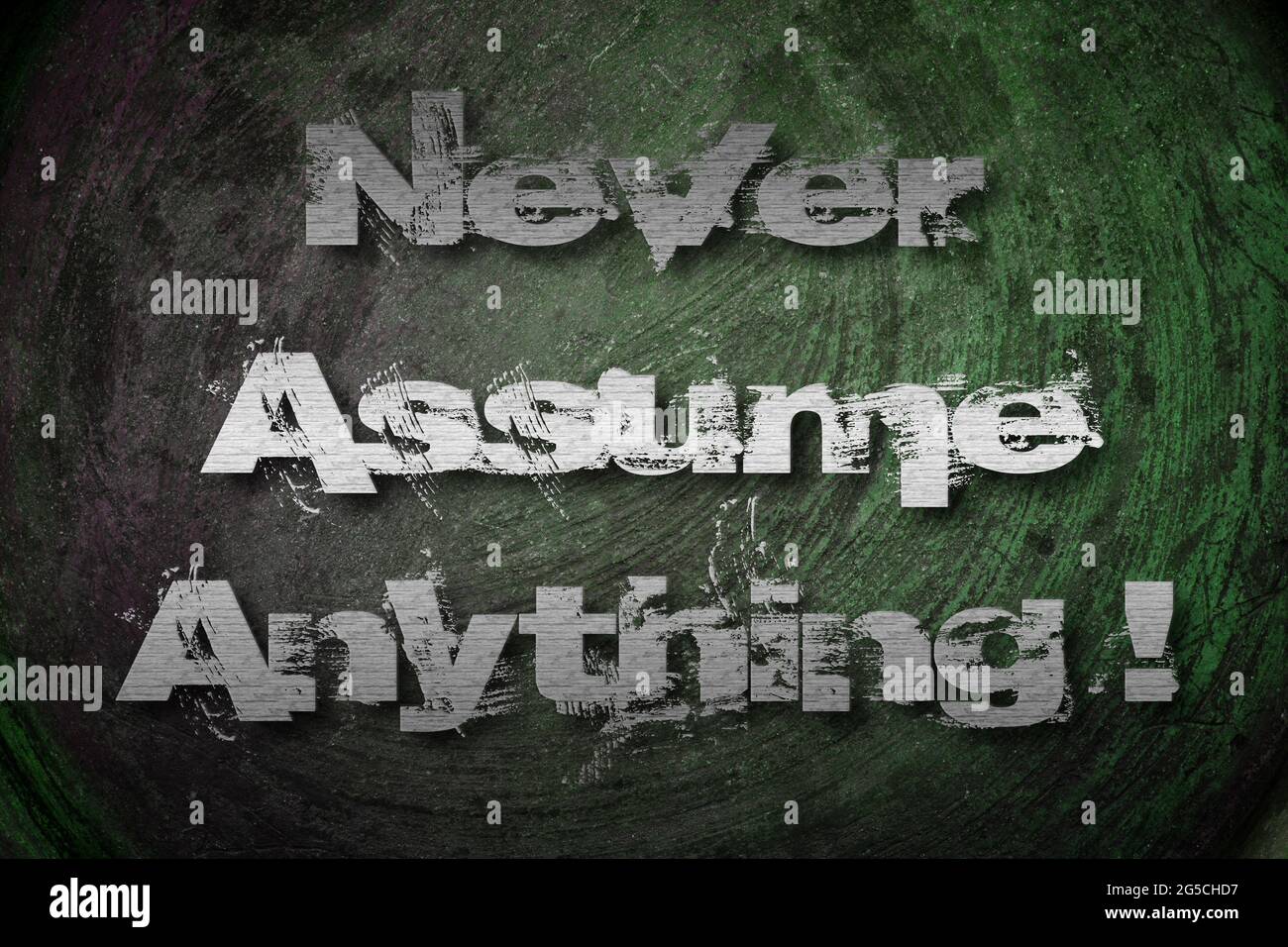 Never assume hi-res stock photography and images - Alamy