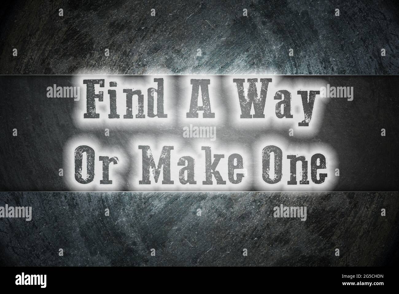 Find A Way Or Make One Concept text on background Stock Photo - Alamy