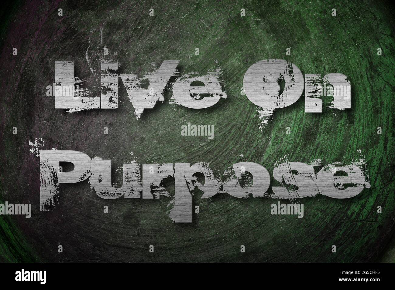 Live On Purpose Concept text on background Stock Photo - Alamy