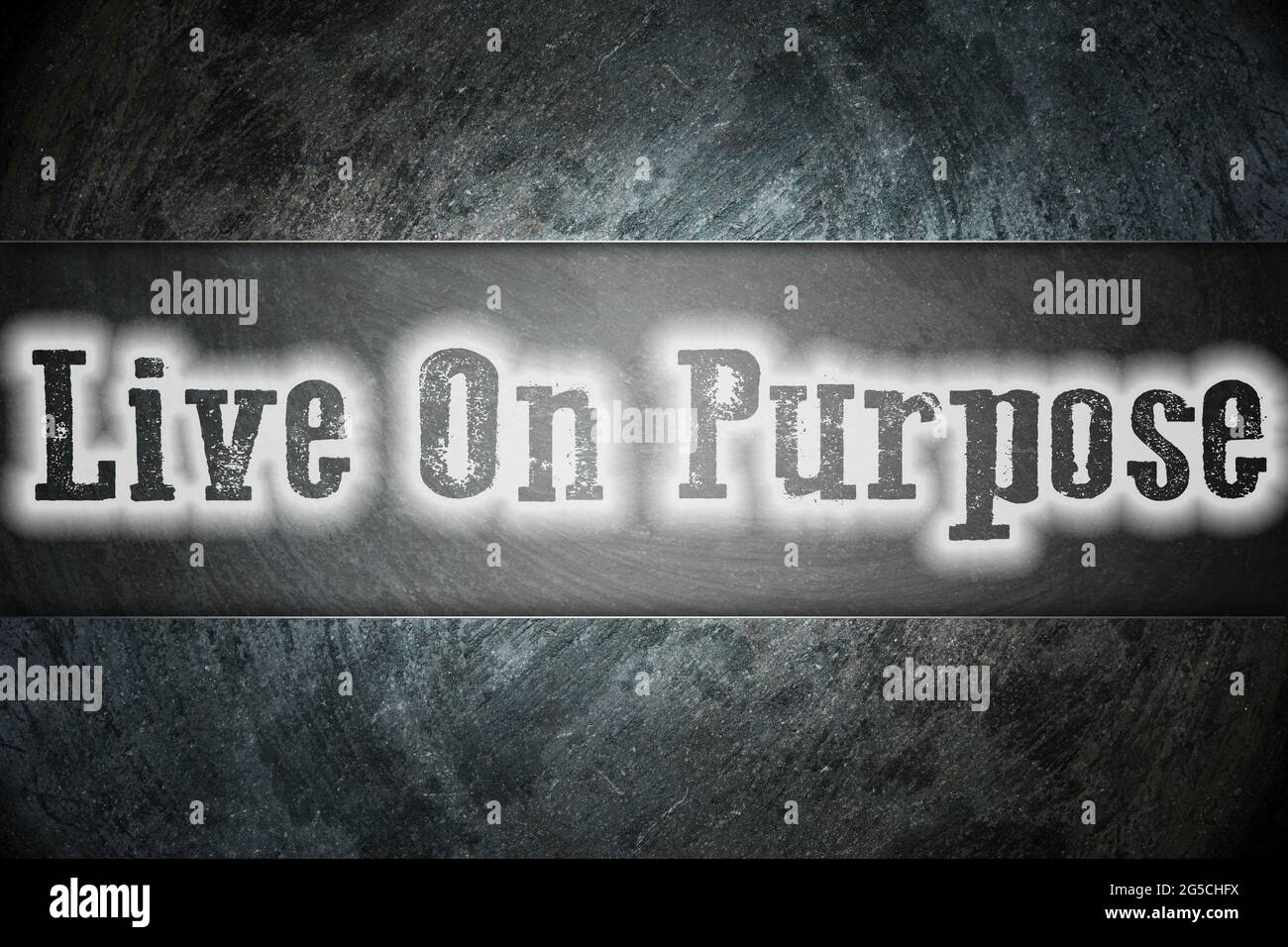 Live On Purpose Concept text on background Stock Photo - Alamy