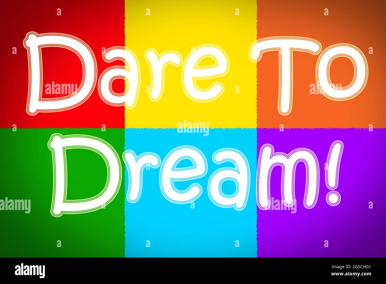 Dare To Dream Concept text on background Stock Photo - Alamy
