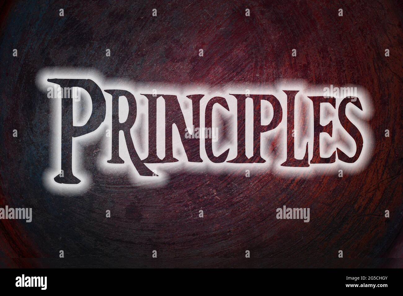 Principles Concept text on background Stock Photo - Alamy