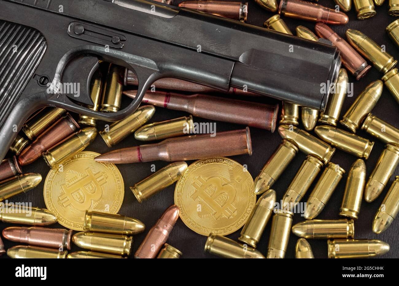 Pistol Guns And Bullets