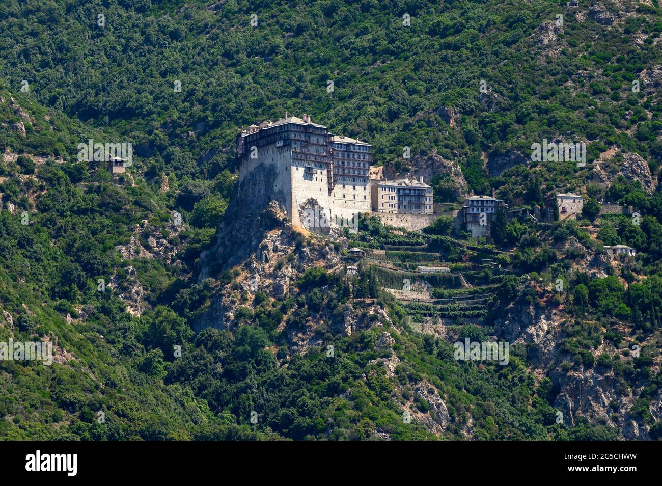 Orthodox Monastery at Mount Athos, Greece Stock Photo - Alamy