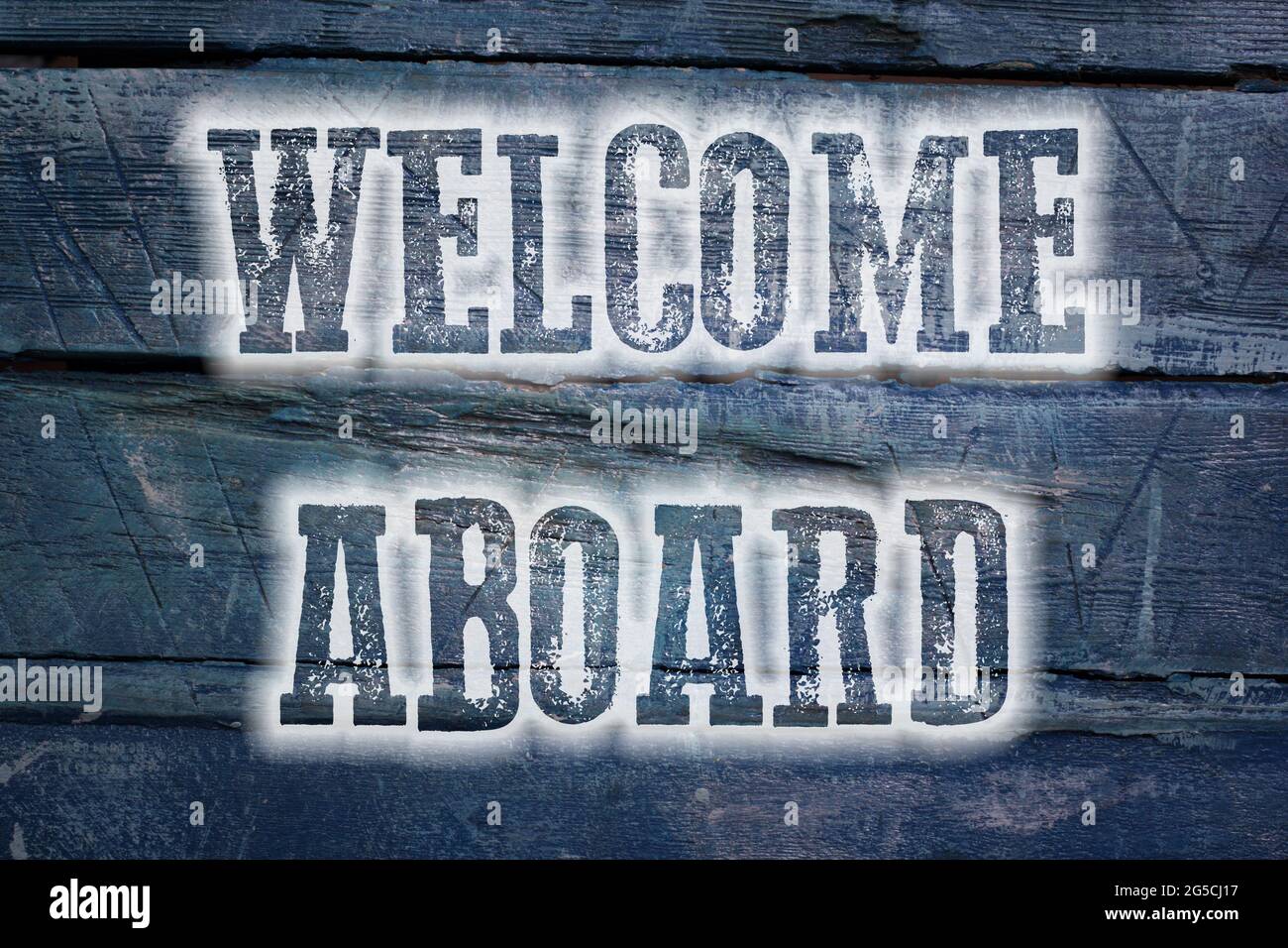 Welcome Aboard Concept text on background Stock Photo - Alamy