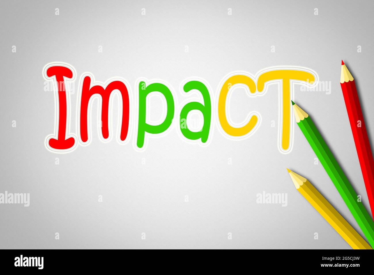 Impact Concept text on background Stock Photo - Alamy