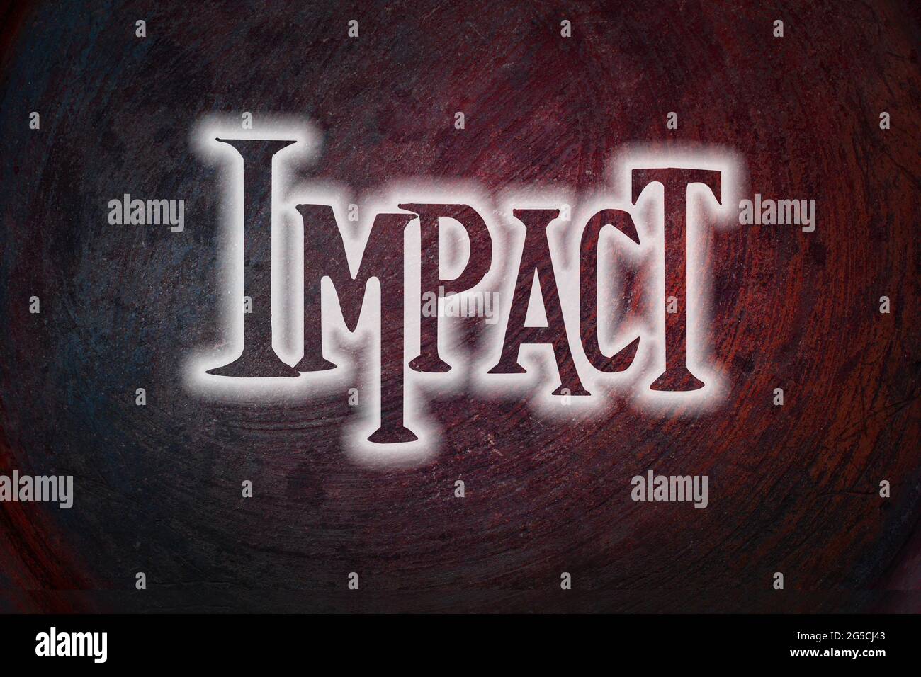 Impact Concept text on background Stock Photo - Alamy