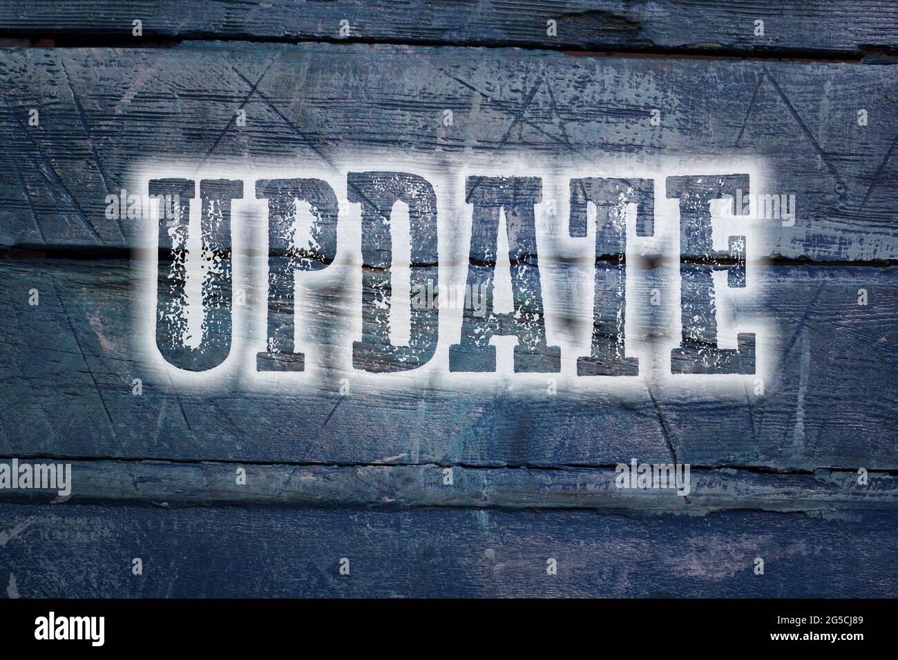 Update Concept text on background Stock Photo - Alamy