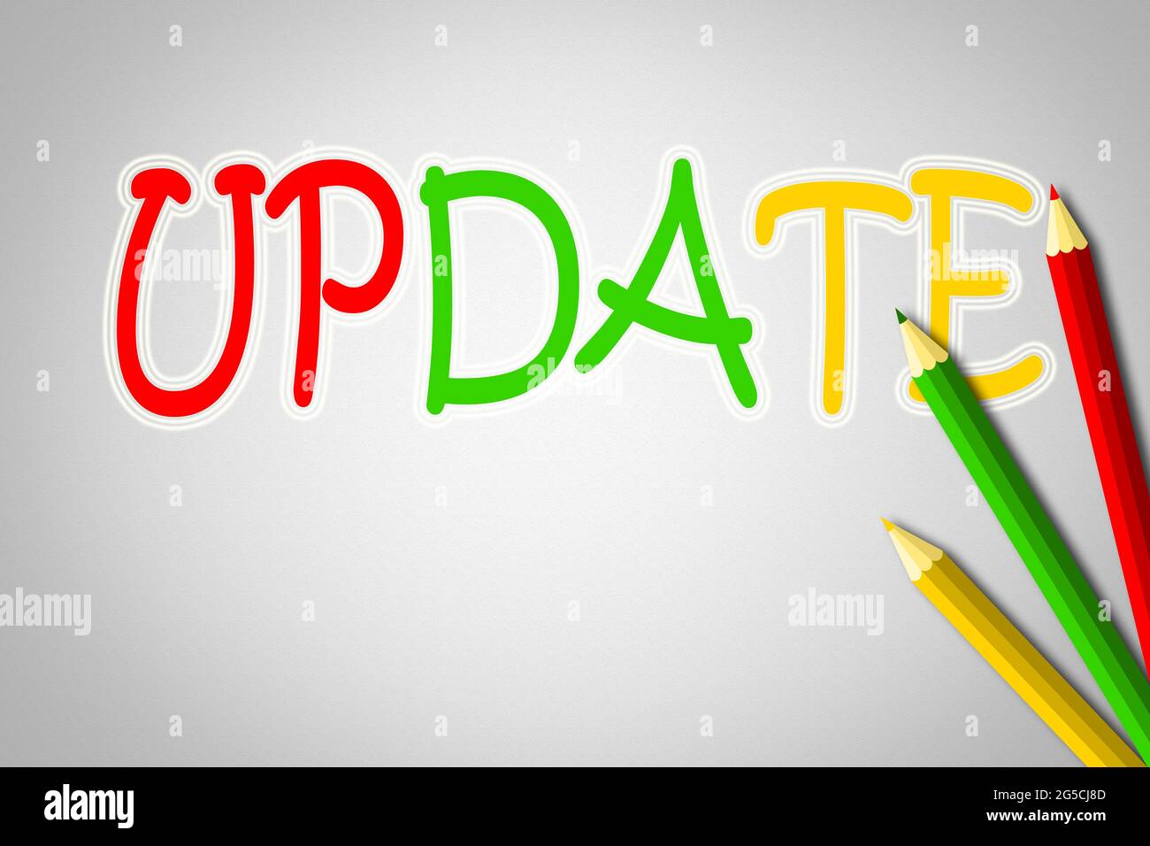 Update Concept text on background Stock Photo - Alamy