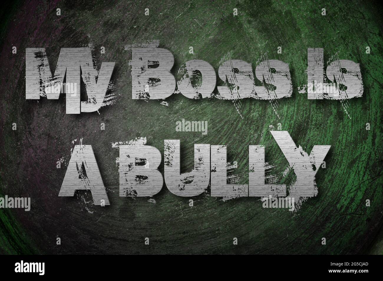 My Boss Is A Bully Concept text on background Stock Photo - Alamy