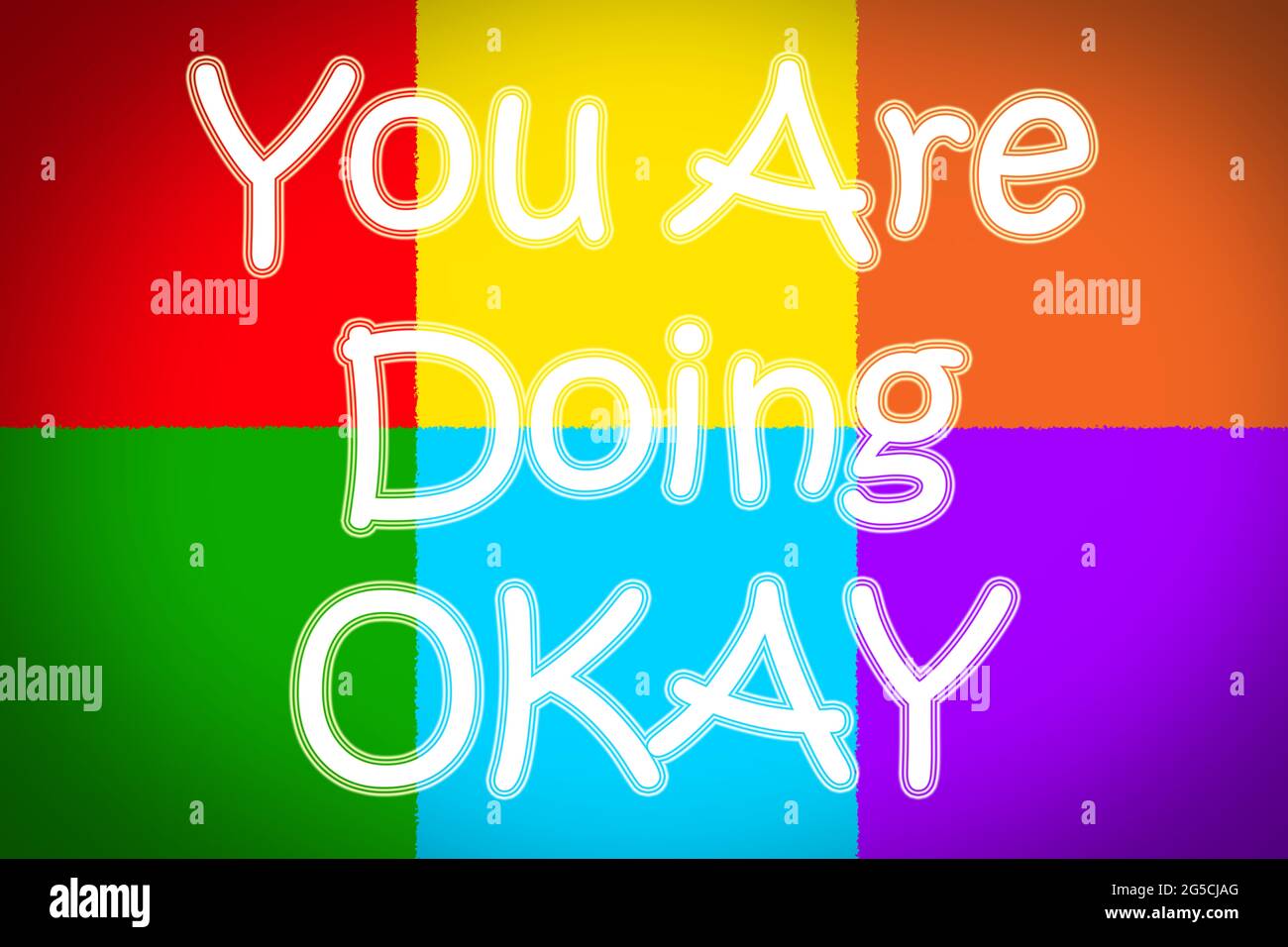 You Are Doing Okay Concept text on background Stock Photo - Alamy