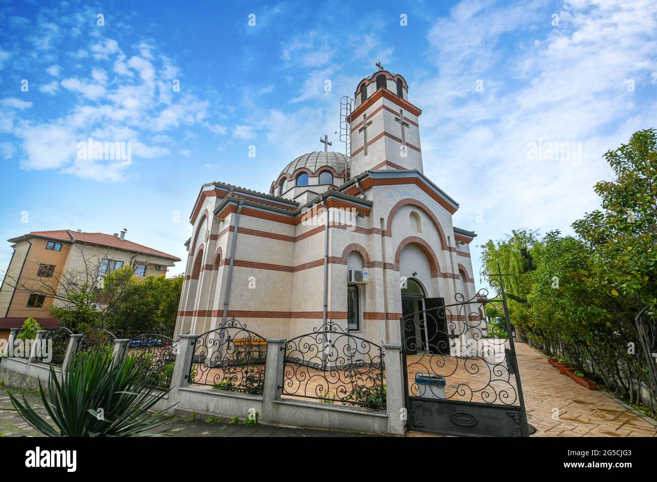 Kraimorie, Burgas, Bulgaria. Temple Church of saint Pimen Zografski ...