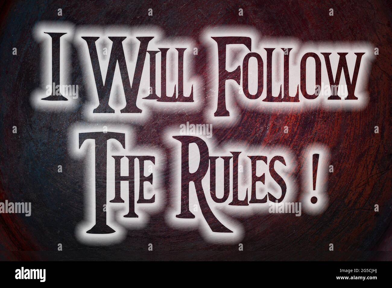 I Will Follow The Rules