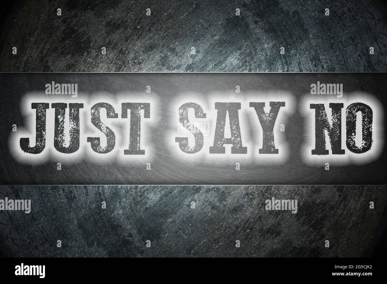 Just Say No Concept text on background Stock Photo - Alamy