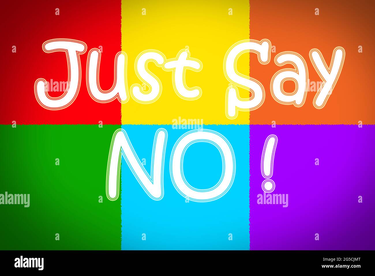 Just Say No Concept text on background Stock Photo - Alamy