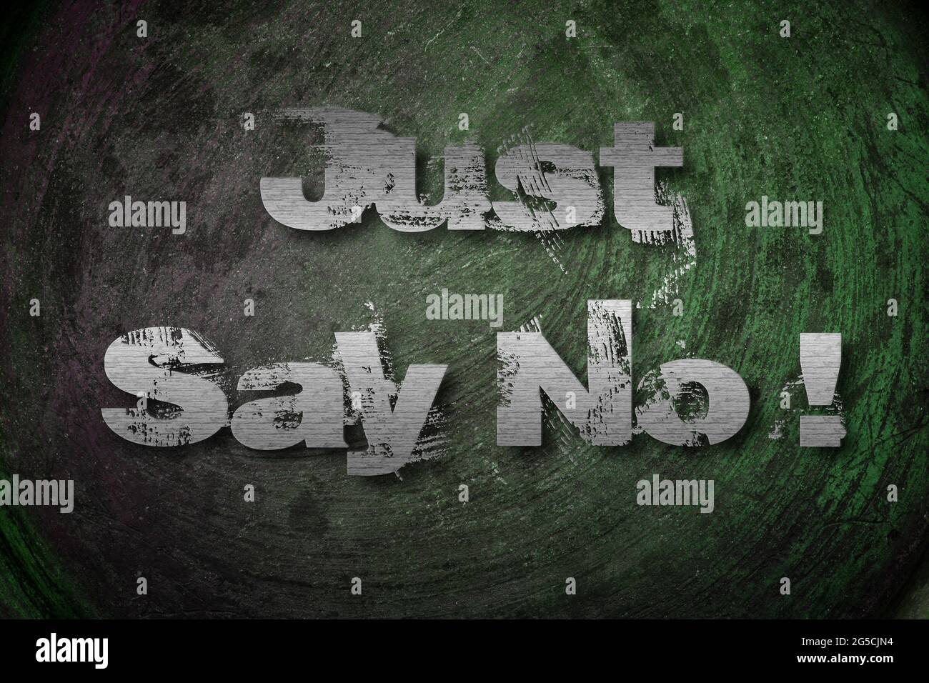 Just Say No Concept text on background Stock Photo - Alamy