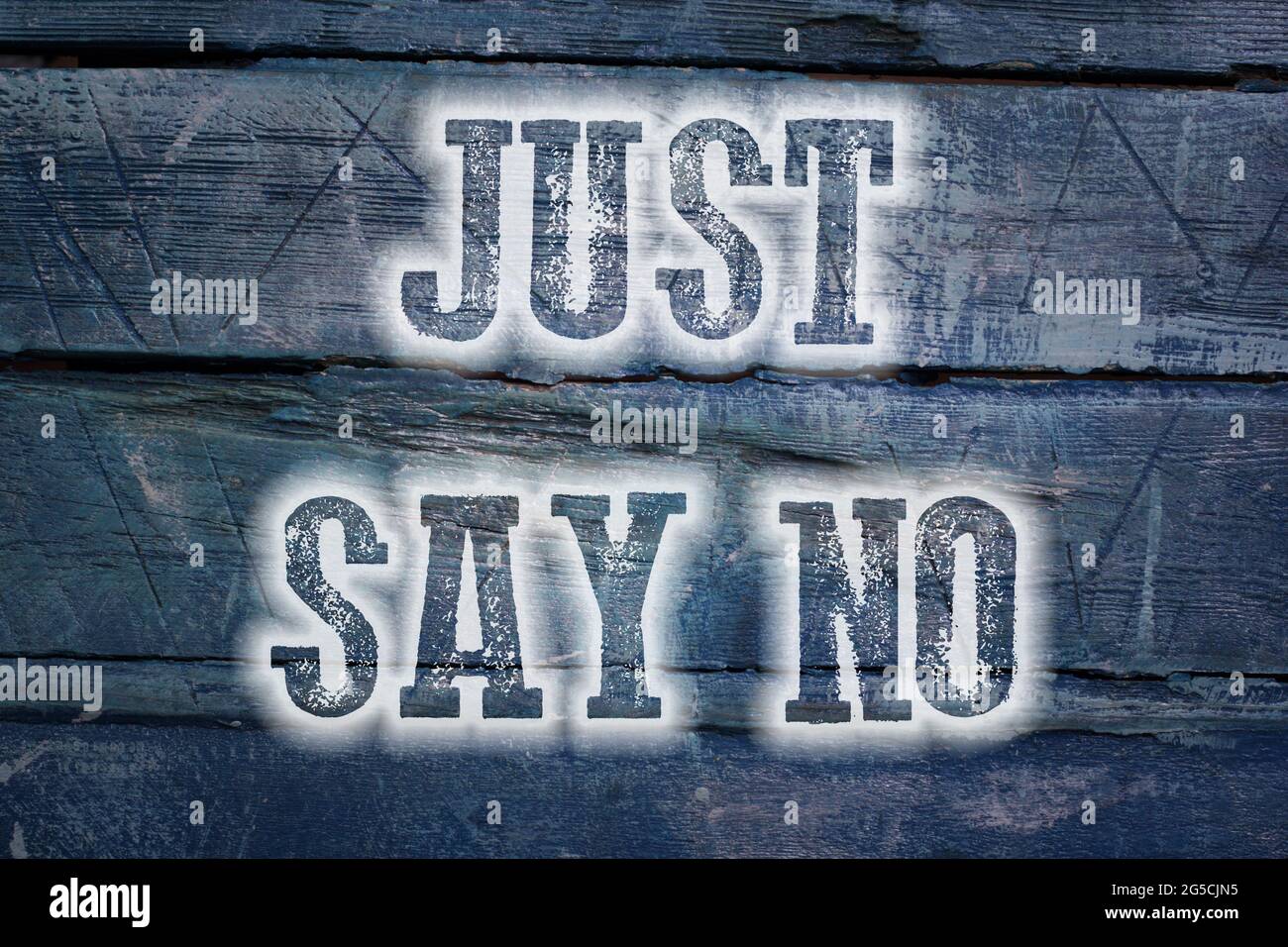 Just Say No Concept text on background Stock Photo - Alamy
