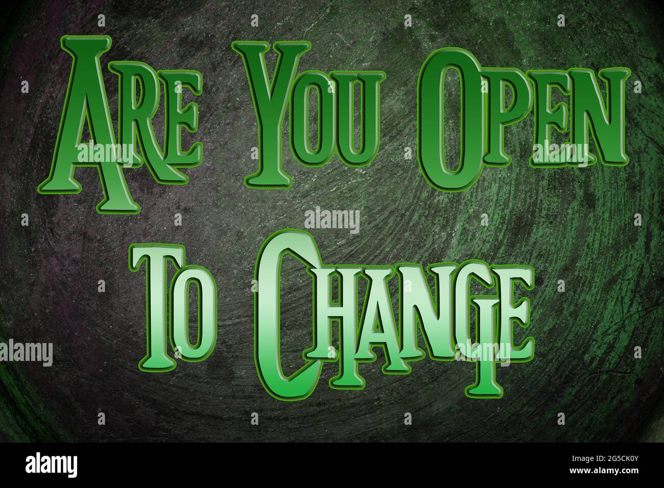 Are You Open To Change Concept text Stock Photo - Alamy