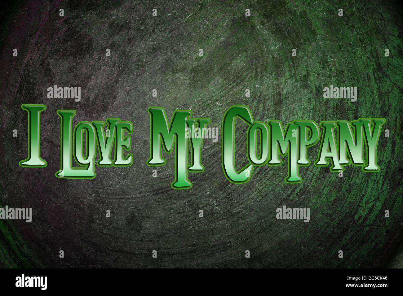 I Love My Company text Stock Photo - Alamy