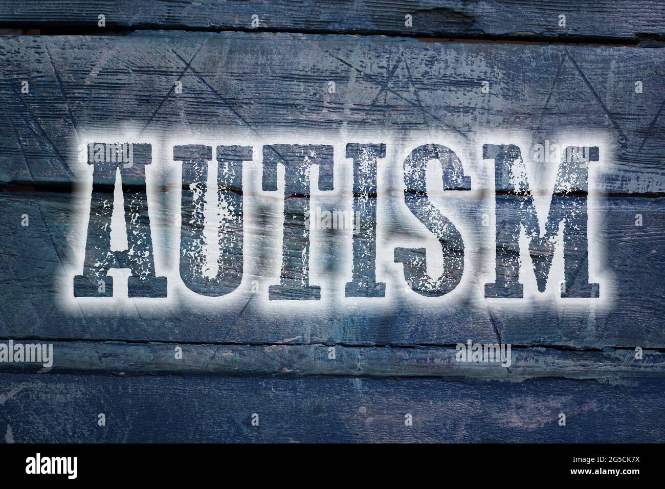 Autism Concept text on background Stock Photo - Alamy