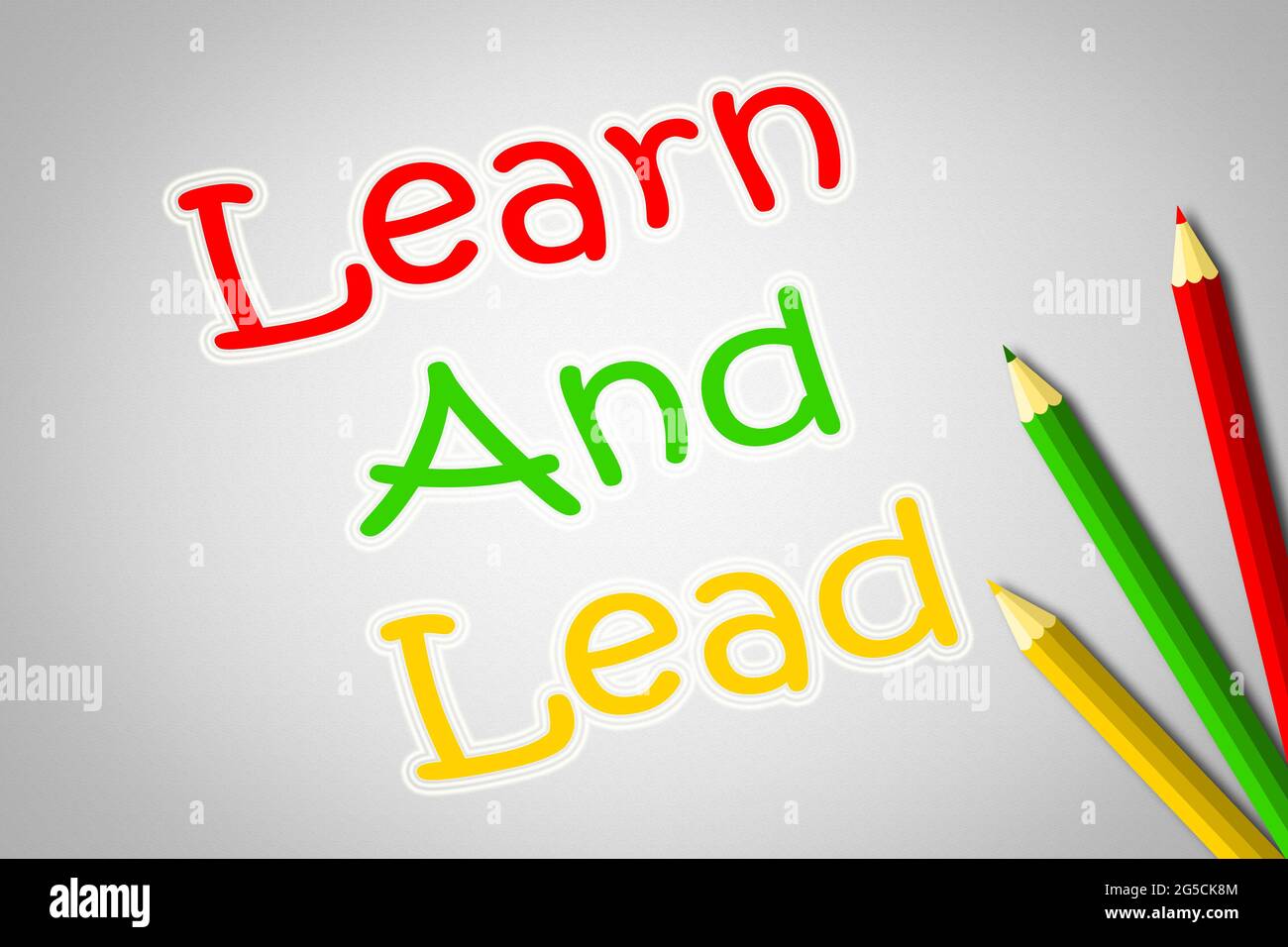 Learn And Lead Concept text on background Stock Photo - Alamy