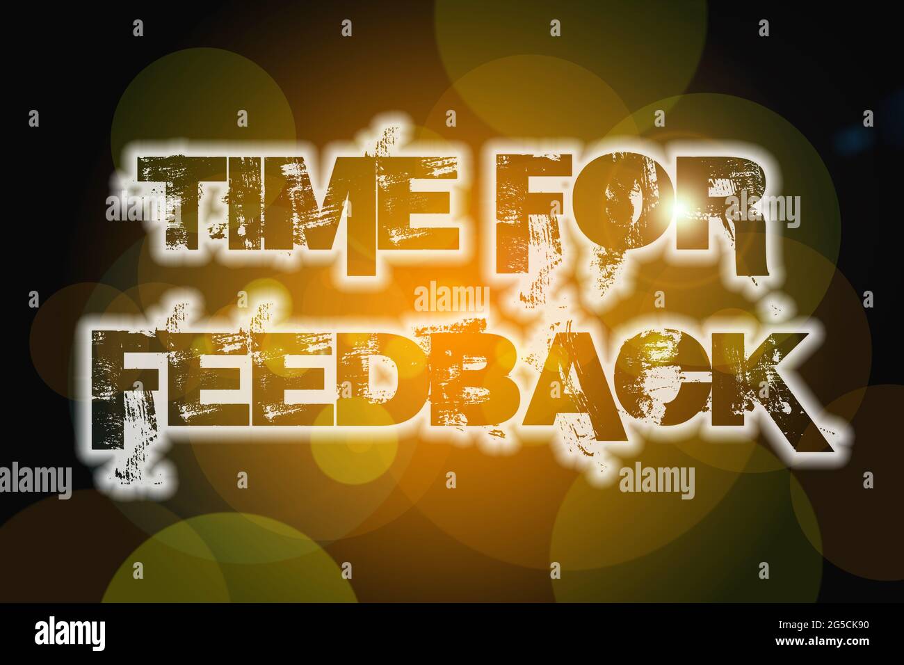 Time For Feedback Concept text on background Stock Photo - Alamy