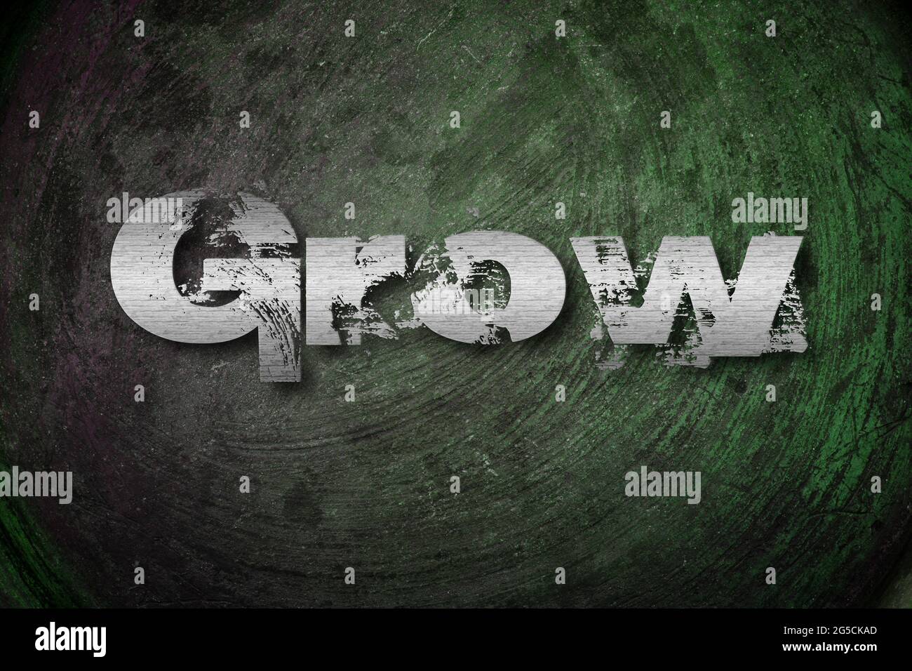 Grow Concept text on background Stock Photo - Alamy
