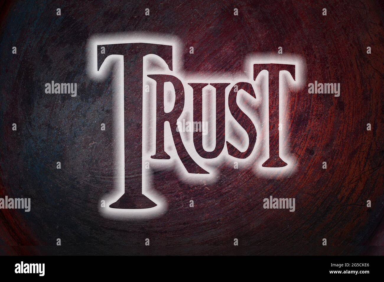 Trust Concept text on background Stock Photo - Alamy
